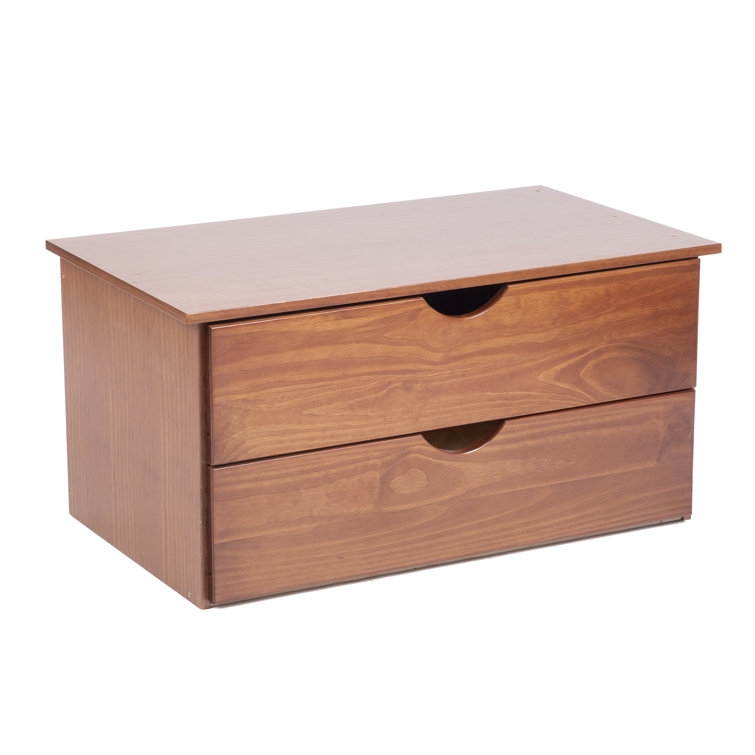Charlton Home® 100% Solid Wood 2-Drawer Internal Chest for Kyle Wardrobe & Reviews | Wayfair